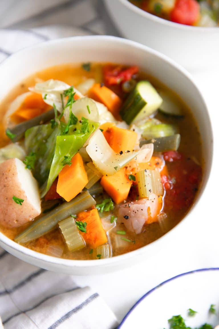Easy Vegetable Soup Recipe - The Forked Spoon