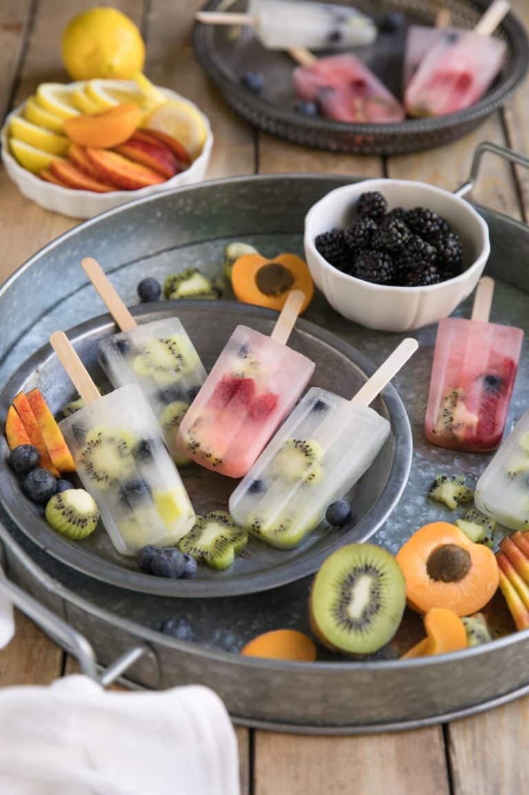 Homemade Fruit Popsicles - The Forked Spoon