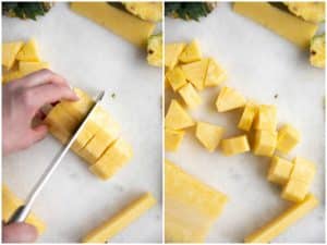 How to Cut a Pineapple (Quick & Easy) - The Forked Spoon