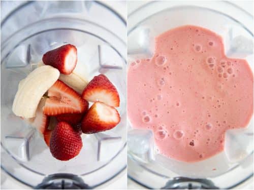 Easy Strawberry Banana Smoothie Recipe - The Forked Spoon