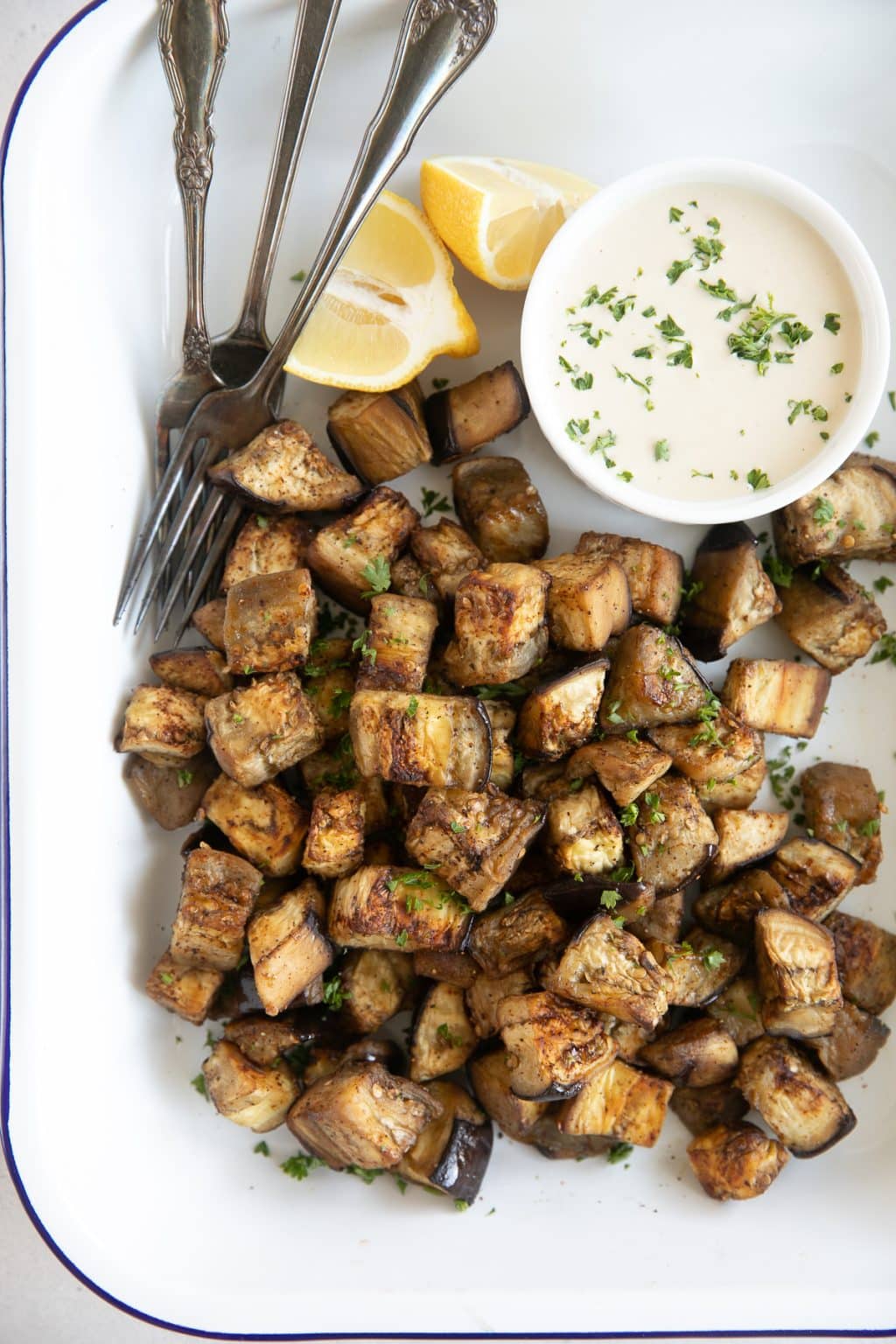 Roasted Eggplant - The Forked Spoon