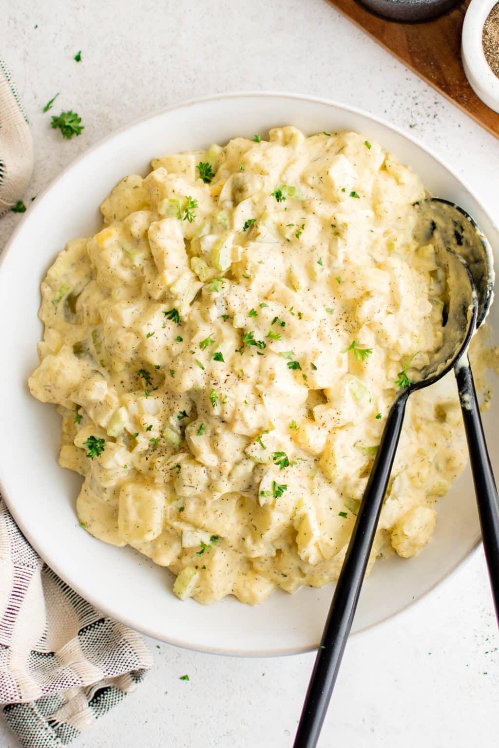 Easy Creamy Potato Salad Recipe - The Forked Spoon