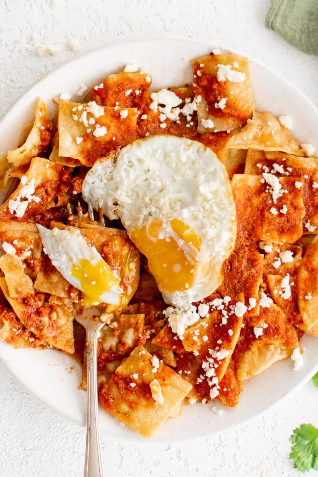 Chilaquiles Recipe With Salsa Rojo The Forked Spoon