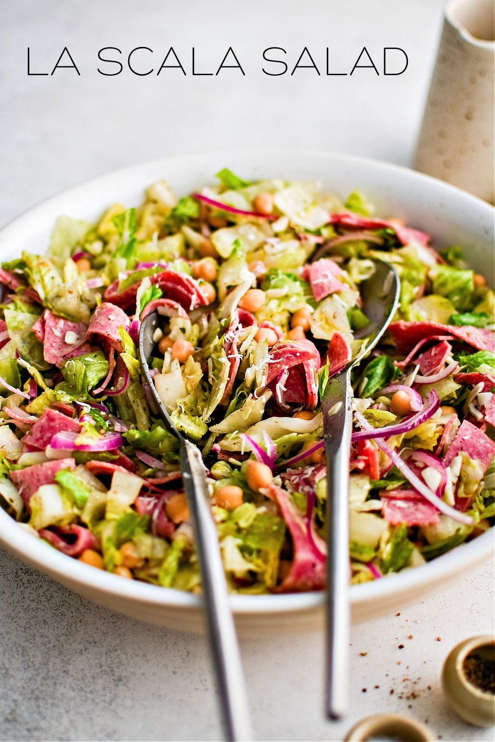 Famous La Scala Chopped Salad - The Forked Spoon