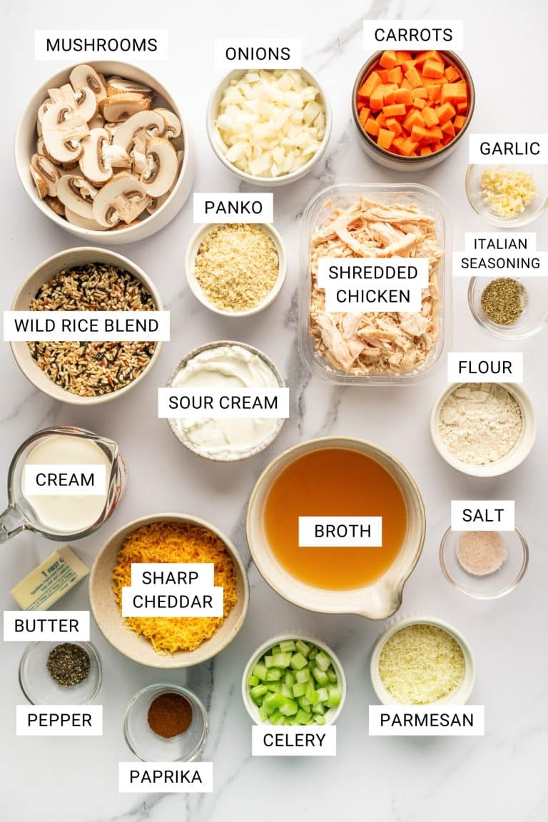Chicken and Wild Rice Casserole - The Forked Spoon