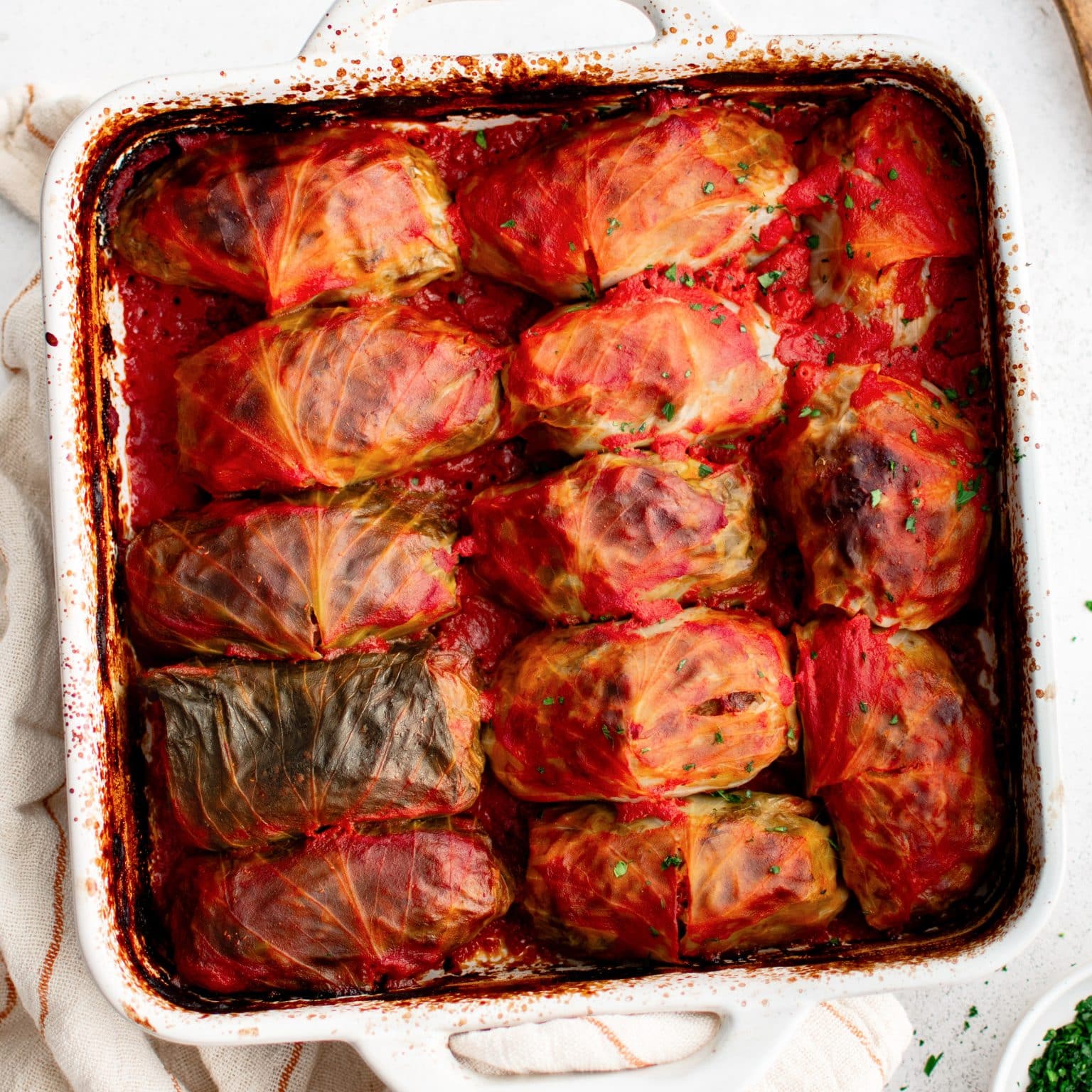 Cabbage Roll Casserole with Ground Beef and Rice - The Forked Spoon