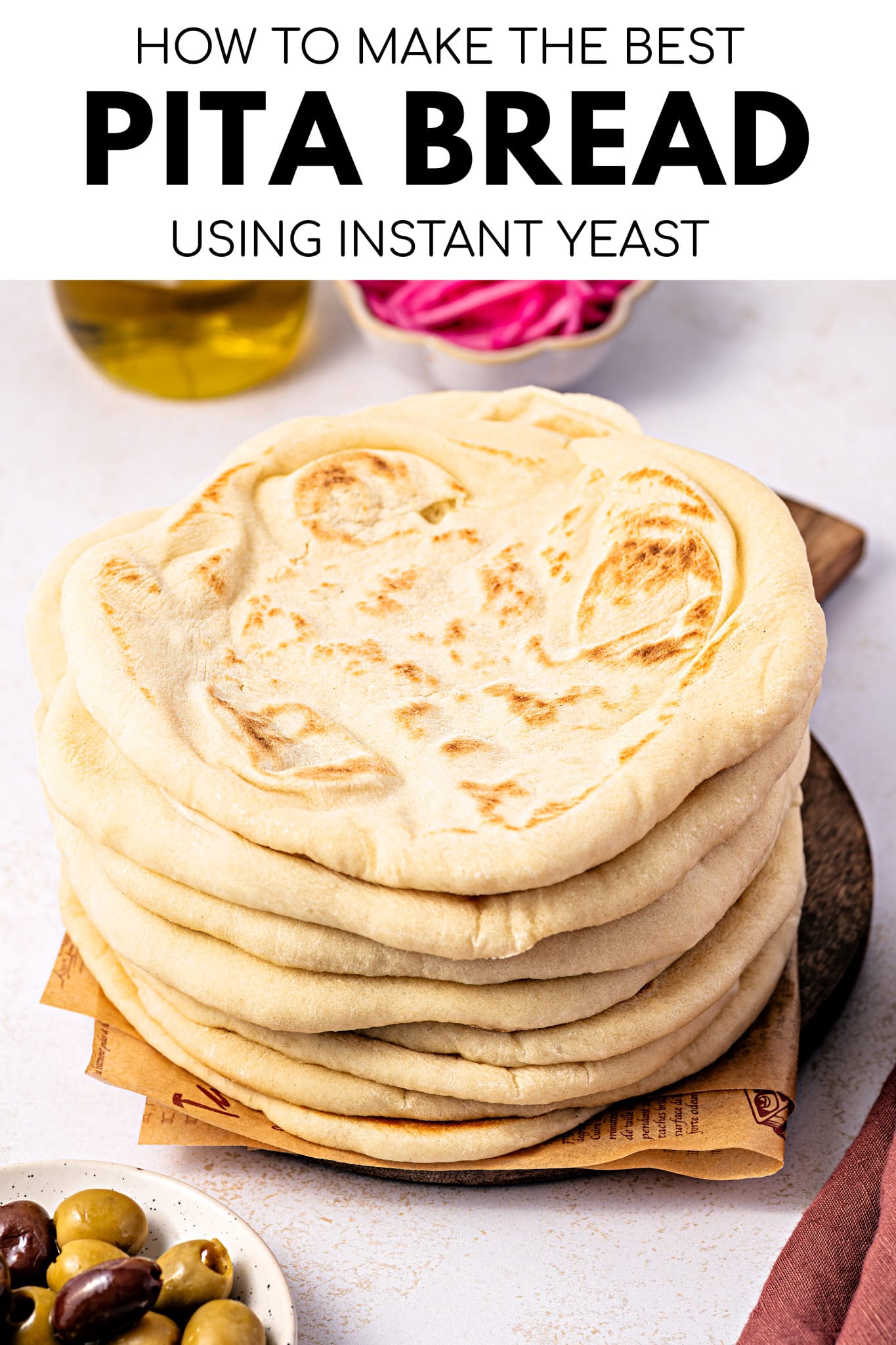 Pita Bread Recipe (Easy & Soft) - The Forked Spoon