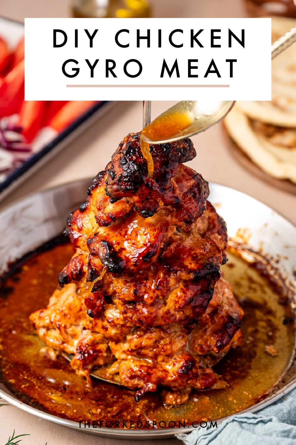 Chicken Gyro Meat Recipe | Homemade Greek Gyro Meat - The Forked Spoon